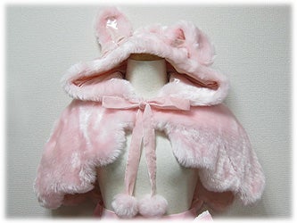 Fluffy Bunny Fur Cape by Angelic Pretty