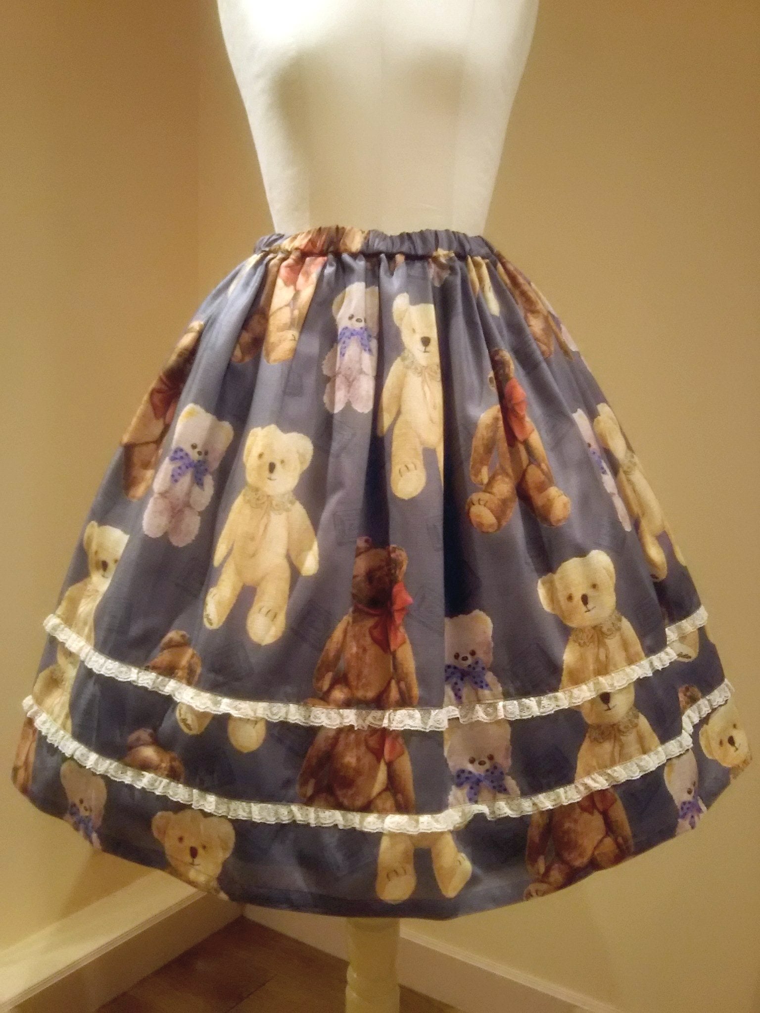 Teddy Friends Skirt by Leur Getter