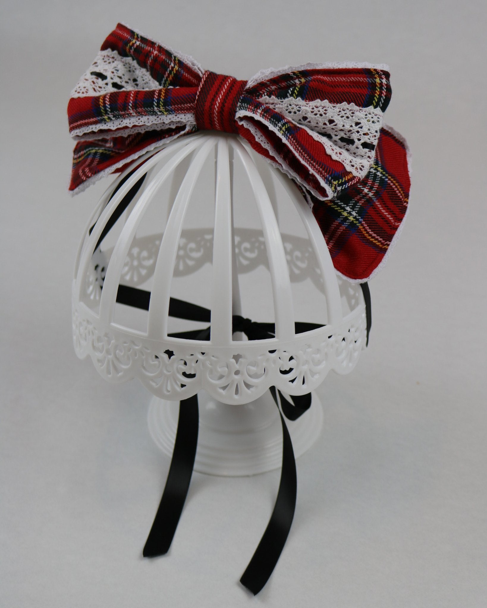 R.R. Memorandum Tartan Ribbon Ribbon Headdress by Indie Brand