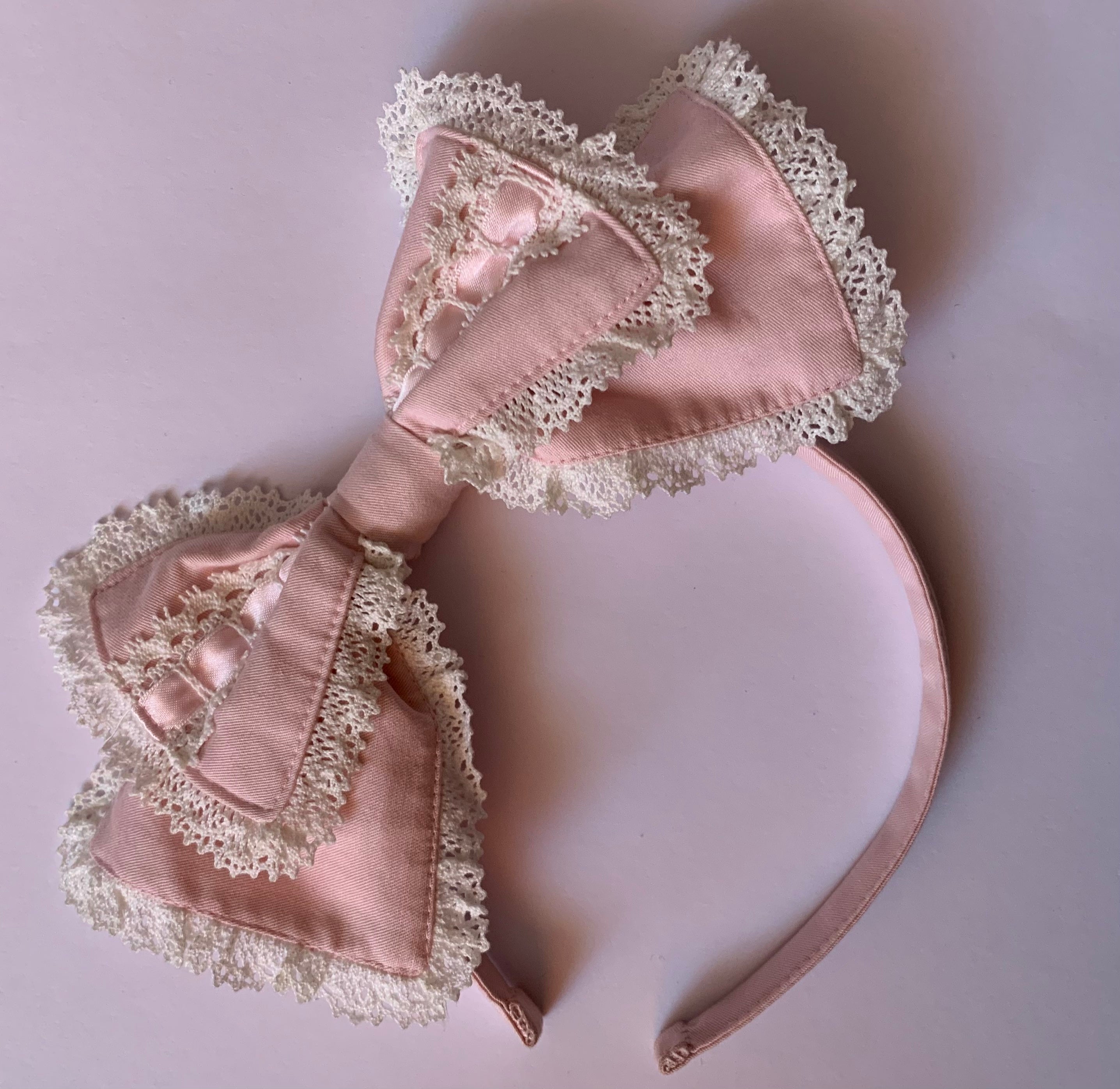 Flower Lace Precocious Ribbon Head Bow by Angelic Pretty