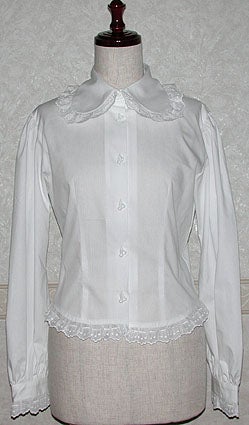 Music Note Lace Over Blouse by Heart E