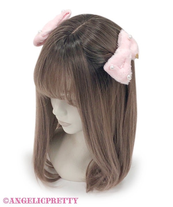 Snow Ribbon Clip Set by Angelic Pretty