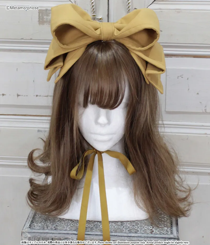Solid Bow Headdress by Metamorphose Temps de Fille